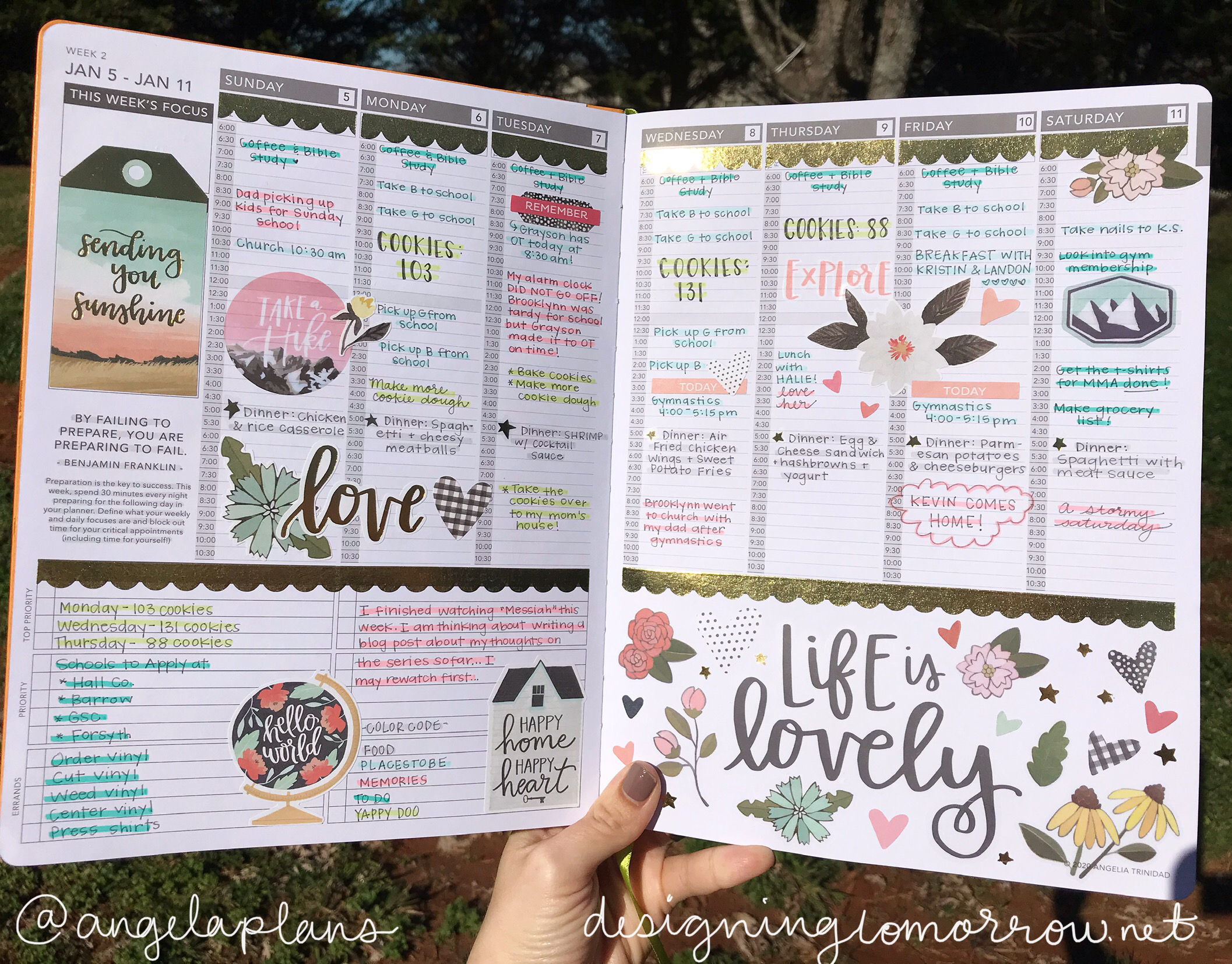 Planner Spread Inspiration - Designing Tomorrow